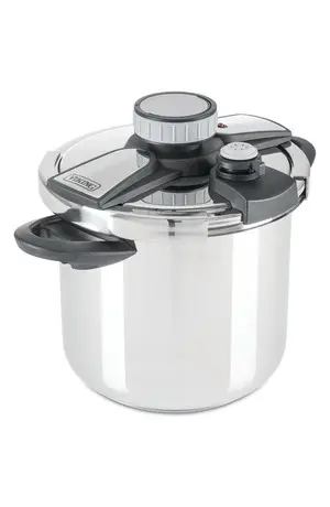 VIKING Easy Lock Clamp 8-quart Pressure Cooker With Steamer - None