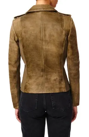 Bernardo Suede Moto Jacket