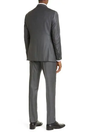 Emporio Armani G-line Mélange Wool Suit - Grey