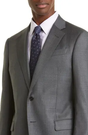 Emporio Armani G-line Mélange Wool Suit - Grey