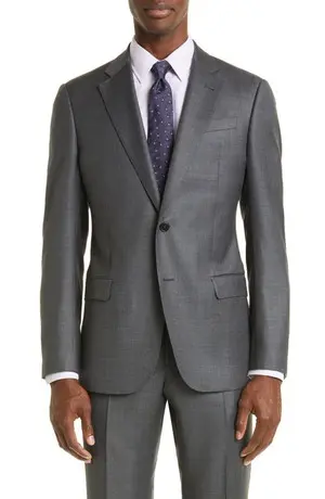 Emporio Armani G-line Mélange Wool Suit - Grey