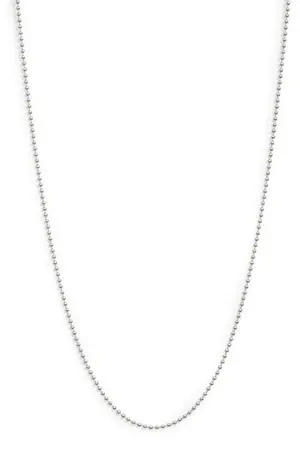 Anzie Sterling Mini Ball Chain Necklace - Silver