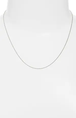 Anzie Sterling Mini Ball Chain Necklace - Silver