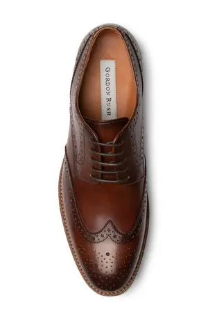 Gordon Rush Concord Wingtip Derby - Whiskey