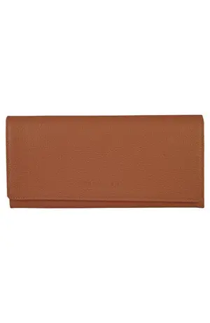 Longchamp Le Foulonne Leather Continental Wallet