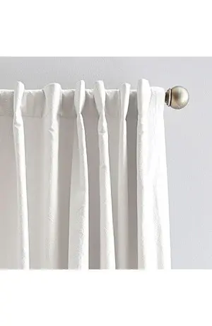 PERI HOME Sanctuary Set Of 2 Lined Curtain Panels - White