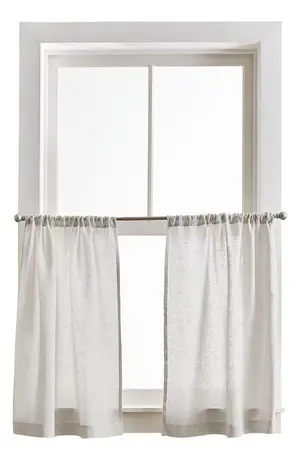 PERI HOME Set Of 2 Tier Curtain Panels - Silver