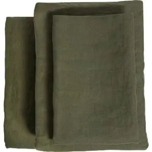 POM POM AT HOME Parker Linen Sheet Set Forest