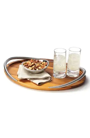NAMBE Braid Serving Tray - Brown