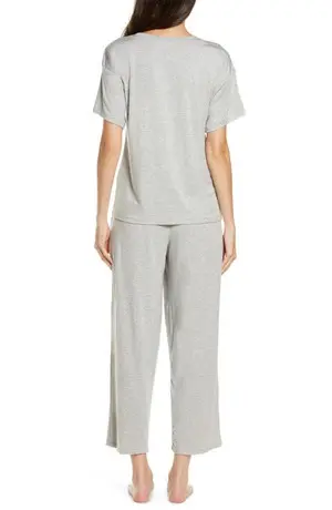Nordstrom Moonlight Eco Easy Crop Pajamas - Grey Heather