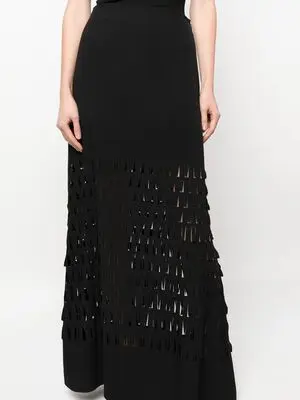Alberta Ferretti Cut-out High-waisted Skirt