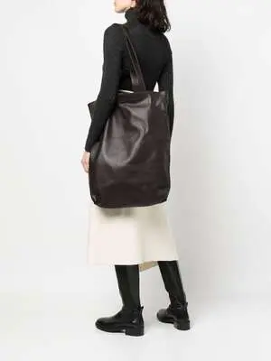 Marsèll Sporta Leather Tote Bag - Brown