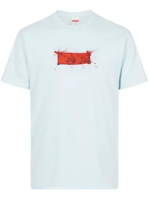 Supreme X Ralph Steadman Box Logo Crew-neck T-shirt - Blue