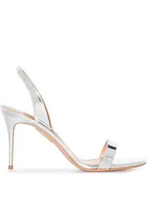 AQUAZZURA So Nude Slingback Sandals