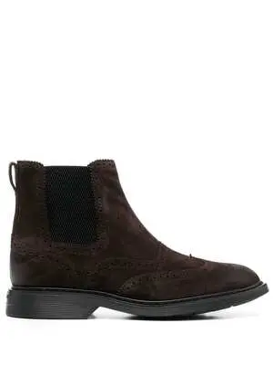 Hogan Slip-on Chelsea Boots - Brown