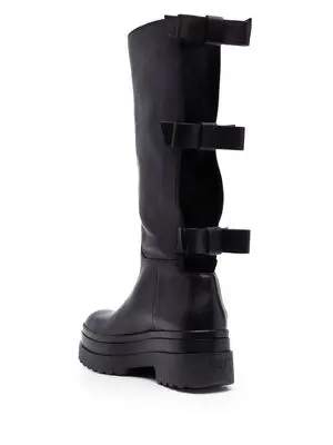 Red Valentino Bow-embellshed Cut-out Boots