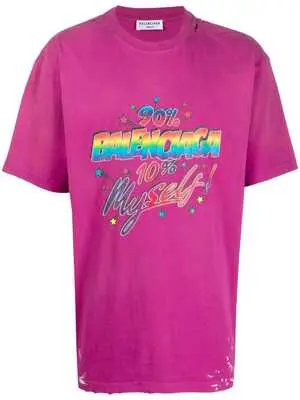 Balenciaga 90/10 Logo-print T-shirt