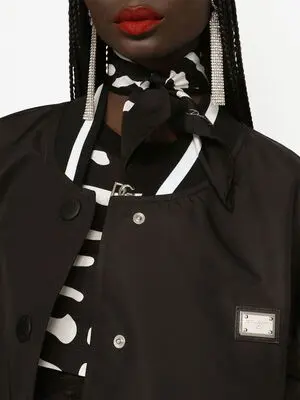 Dolce & Gabbana Zebra-print Twill Scarf