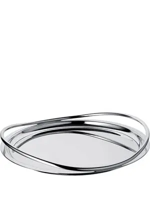Christofle Vertigo Round Tray - Silver