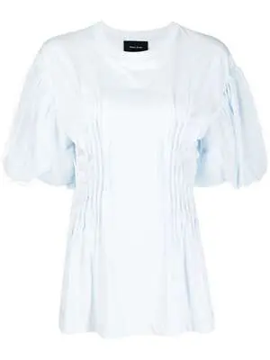 Simone Rocha Tulle-sleeve Sculpted T-shirt