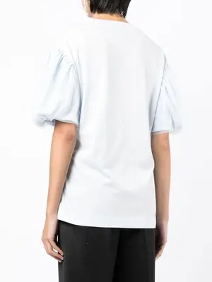 Simone Rocha Tulle-sleeve Sculpted T-shirt