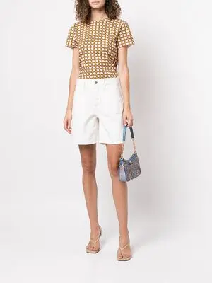 Tory Burch Logo-check T-shirt