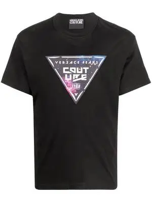 Versace Logo-patch Cotton T-shirt