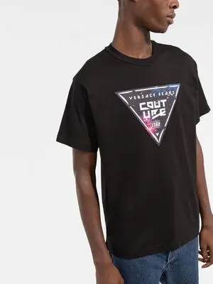 Versace Logo-patch Cotton T-shirt