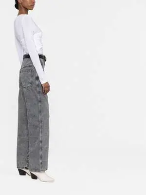 Isabel Marant Étoile Gathered-detail Long-sleeve Top