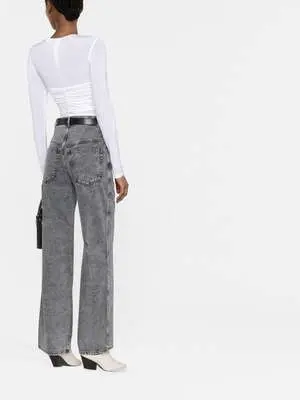 Isabel Marant Étoile Gathered-detail Long-sleeve Top