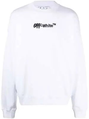 Off-White Logo Print Long Sleeve Sweatshirt
