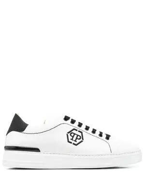Philipp Plein Low-top Leather Sneakers - Black