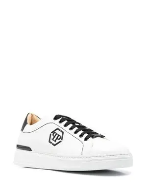 Philipp Plein Low-top Leather Sneakers - Black