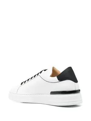 Philipp Plein Low-top Leather Sneakers - Black