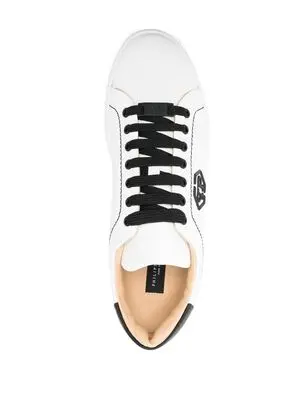 Philipp Plein Low-top Leather Sneakers - Black