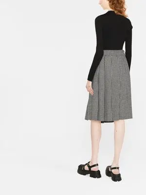 Red Valentino Point D'esprit Tulle Knitted Top
