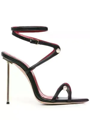 HARDOT Strappy High Heel Sandals - Black
