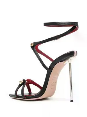 HARDOT Strappy High Heel Sandals - Black