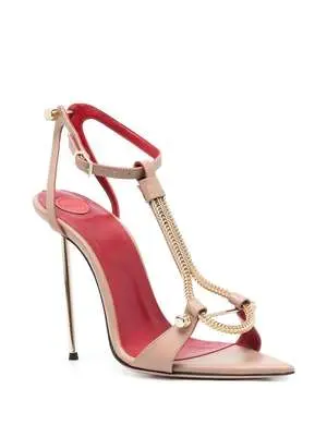 HARDOT Chain-detail High-heel Sandals