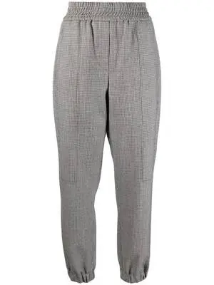 Brunello Cucinelli Checked Tapered Trousers