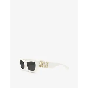 Miu Miu Mu 09ws Rectangle-frame Sunglasses