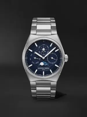 FREDERIQUE CONSTANT Highlife Automatic Perpetual Calendar Moon-phase 41mm Stainless Steel Watch - Blue