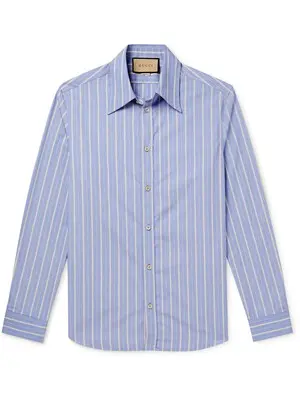 Gucci Striped Cotton Oxford Shirt