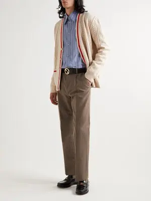 Gucci Striped Cotton Oxford Shirt