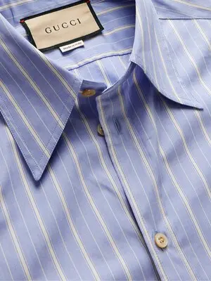 Gucci Striped Cotton Oxford Shirt