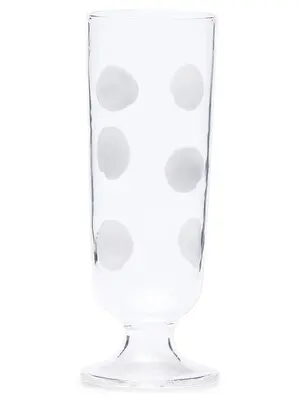 VIETRI Drop Champagne Glass - White