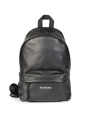 Balenciaga Grained Leather Sling Backpack