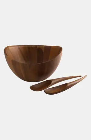 NAMBE Harmony' Three Piece Salad Set - Brown