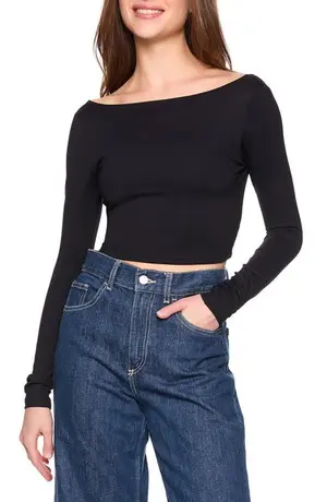 Susana Monaco Scoop Back Crop Top