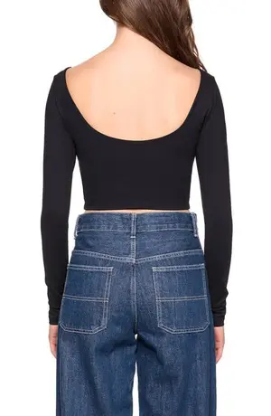 Susana Monaco Scoop Back Crop Top